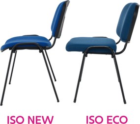 Kancelářská židle, tmavě modrá, ISO ECO