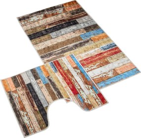 Bellatex 3D tisk sada Béžová 60x100 cm, 60x50 cm (SADA)