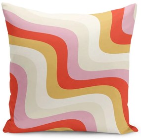 Povlak na polštář 43x43 cm Creamy Raspberry Swirl – Mila Home