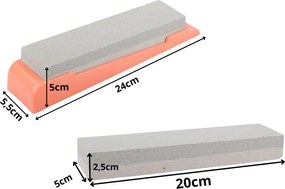 Verk Group Kamenný ostrůvek na nože a nůžky dvoustranný pravouhlý na podstavci