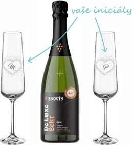 DELUX BRUT pískovaná sada V srdci (1+2)