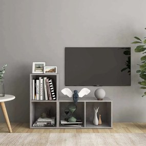 vidaXL TV skříňky 2 ks 72 x 35 x 36,5 cm dřevotříska [3079943] Barva: Betonová šedá