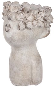 Obal na květiny betonový , tvar hlavy - BMO3276