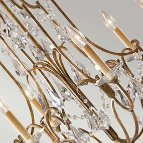 Luxusní lustr Elstead Valentina 72 cm 6xE14 Starý bronz