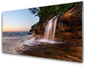 akrylový obraz Vodopád Krajina 100x50 cm