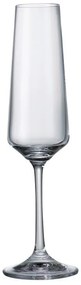 BOHEMIA CORVUS SKLENICE NA ŠAMPAŇSKÉ 160ML SADA 6 KS