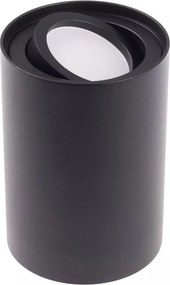 T-LED Černé přisazené výklopné svítidlo kulaté GU10 105515