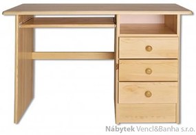 dřevěný psací stůl, PC stolek z masivního dřeva BR106 pacyg