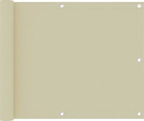 vidaXL Balkónová zástěna 75 x 500 cm oxfordská látka [134866] Barva: white and yellow