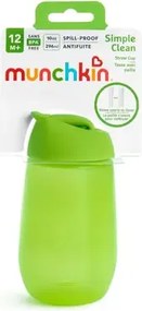 Munchkin - Hrneček s brčkem Simple Clean 296ml - zelená / od 12 měsíců