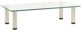 TV stolek průhledný 60 x 35 x 17 cm tvrzené sklo 322763