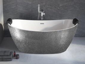 Besco Ayla Glam vana volně stojící 170 x 80 cm sifon chrom stříbrná barva VANAYLA170G2 Koupelny Bernold