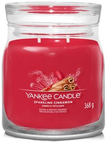 Yankee Candle vonná svíčka Signature ve skle střední Sparkling Cinnamon 368g
