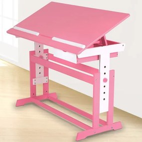 Rosana rostoucí dětský psací stůl růžový