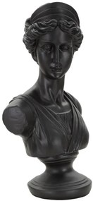 Socha hlavy ROMAN WOMAN BLACK 22X16X41 cm