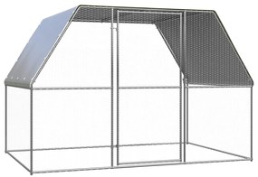 Venkovní klec pro kuřata 3 x 2 x 2 m pozinkovaná ocel
