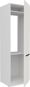 ARIA wh | vysoká skříňka 60 LO-210 2F na vestavnou lednici | 60 cm | ANTI FINGERPRINT povrch | bílá