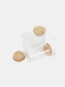 Sinsay - Sada dóz na potraviny s víkem 3 pack - clear