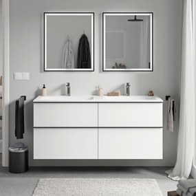 Koupelnová skříňka LAVOA 120 cm s umyvadlem z minerálního odlitku CREAM - možnost volby barvy