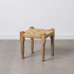 BigBuy Home Dřevěná stolička 40 x 40 x 40 cm ze přírodního vlákna