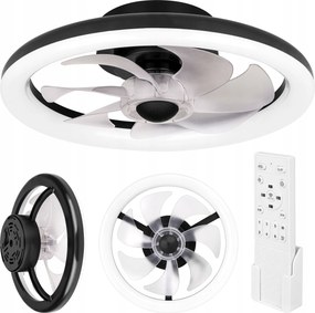 Lampa s Led stropním Větrákem závěsná stropní svítidlo 40 cm Nástěnný dálkový ovladač