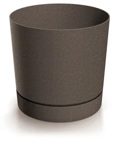 PROSPERPLAST Květináč - TUBO P Eco Wood Průměr: 39 cm, Barva: kávová