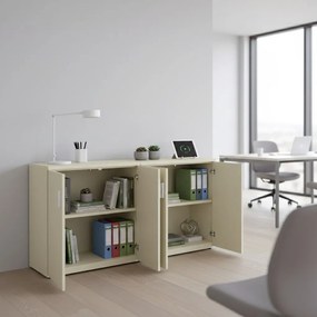 Nízká skříň SimpleOffice 80 x 40 x 80 cm, bílá
