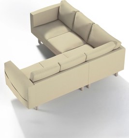 Potah na pohovku IKEA Norsborg rohová 4-místná barva krémová látka lesklé, pletený vzor