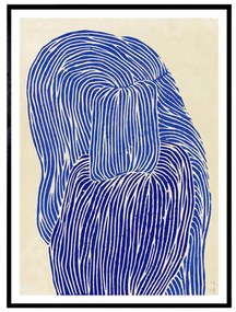 THE POSTER CLUB Autorský plakát Deep Blue by Rebecca Hein 50x70 cm, modrá barva, papír