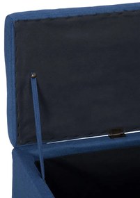 vidaXL Marketos Lavice s úložným prostorem 116 cm modrá polyester