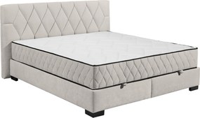 XXXLutz AMERICKÁ POSTEL, 180/200 cm, béžová MID.YOU - Postele s úložným prostorem - 002220053815