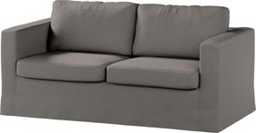 Potah na pohovku IKEA  Karlstad 2-místná , nerozkládací, dlouhý barva šedá látka pletený vzor