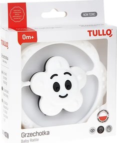 AM Tullo Am Tullo Chrastítko kytička - černá/bílá