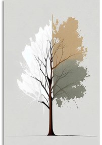 Obraz minimalistický vícebarevný strom - 60x90