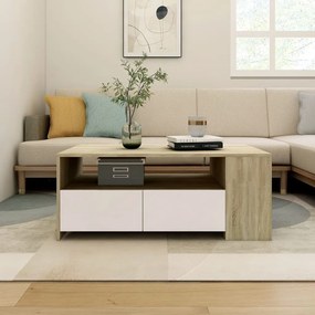 vidaXL Konferenční stolek 102x55x42 cm kompozitní dřevo [810918] Barva: Černá