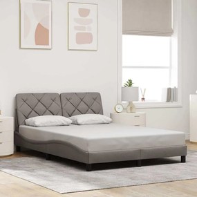 Rám postele bez matrace taupe 120 x 200 cm textil 3310591
