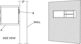 vidaXL Nástěnná TV skříňka 90 x 30 x 30 cm masivní teakové dřevo [289084]