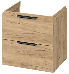 Cersanit Malika, závěsná umyvadlová skříňka 594x450x551 mm, dub, S598-045-DSM