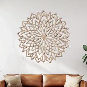 dřevo života Mandala DOBRÉ NÁLADY Zvolte rozměr (cm): 95x95, Zvolte barvu dekoru: Dub Sonoma