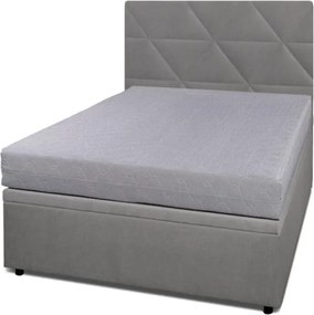 Postel Fro Caro 120x200 s roštem, úložným prostorem Mono 246, šedá