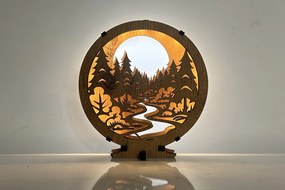 Li-Go "V lese" lampa 20x22 cm provedení povrchu: ořech