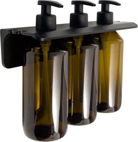 Gedy Gedy, GROUPER trojitý závěsný dávkovač mýdla, 3x500ml, hnědý, 2160