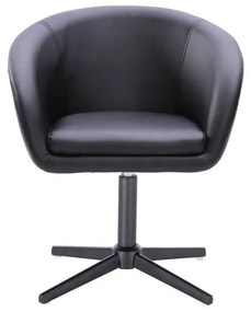 LuxuryForm Židle VENICE na černém kříži - černá
