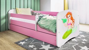 XXXLutz POSTEL PRO DĚTI A MLÁDEŽ 80/160 cm, bílá, pink MID.YOU - Dětské pokoje sestavy - 00214200023T