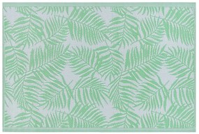 Venkovní koberec s motivem palmových listů světle zelený 120 x 180 cm KOTA Beliani