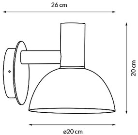 Nordlux 75181003 Arki, venkovní nástěnné svítidlo, 1x20W, kov, černá, IP54, průměr 25cm