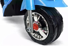 LEAN CARS Elektrická motorka pro děti HC8051 modrá se světly a zvuky