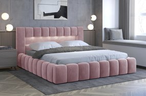 Manželská postel LANCOME růžová