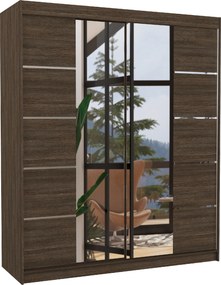 ADRK Furniture Posuvná skříň s zrcadlem TRAVES 180 ADRK-SW-TRA-CH-180