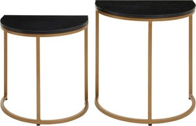 Odkládací stolky v sadě 2 ks s mramorovou deskou 28x45 cm Varana – Premier Housewares